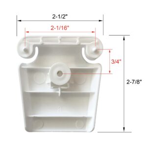 Igloo Cooler Latch with Winged and Single Screw Post, White, Contains UV Inhibitors