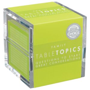 tabletopics family - 135 conversation starter cards for game night, mealtime, building parent-child relationships, and bonding together with table topics