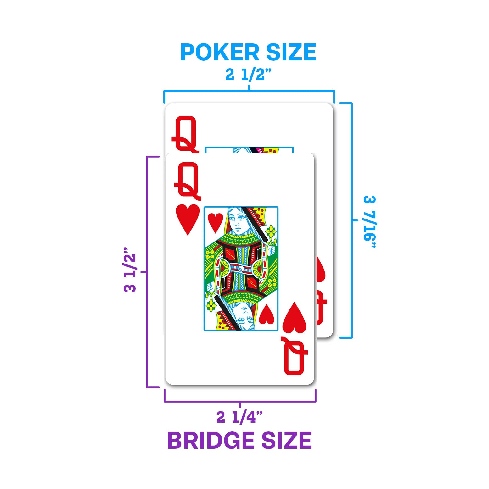 Copag 1546 Design 100% Plastic Playing Cards, Bridge Size (Narrow) Red/Blue (Jumbo Index, 1 Set)