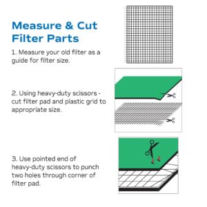 WEB Absorber Cut to Fit Odor Control Air Filter with Carbon