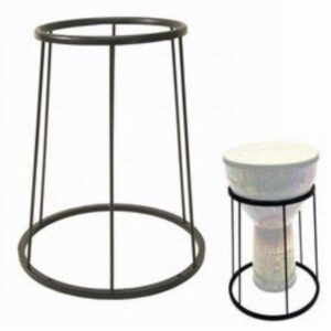 remo lightweight djembe floor stand, black, fits all size djembes