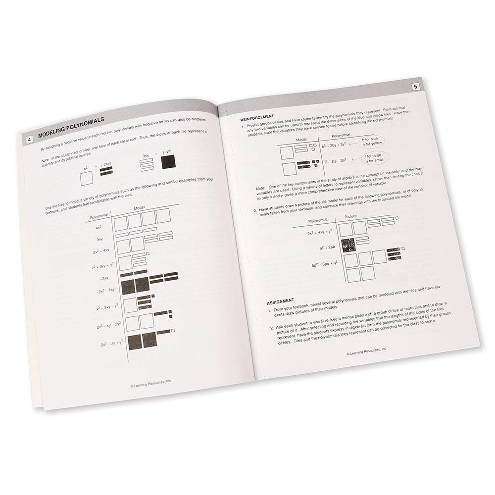 Learning Resources Algebra Tile Class Set