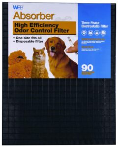 web absorber cut to fit odor control air filter with carbon