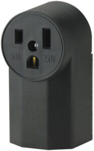 the eaton wd1252 2-pole 3-wire 50-amp 125-volt surface mount power receptacle, black,original version,small