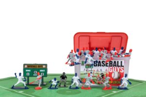 kaskey kids baseball guys - red/blue inspires kids imaginations with endless hours of creative, open-ended play – includes 2 teams & accessories – 29 pieces in every set!