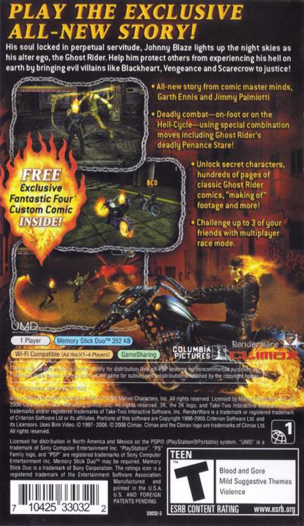 Ghost Rider - Sony PSP