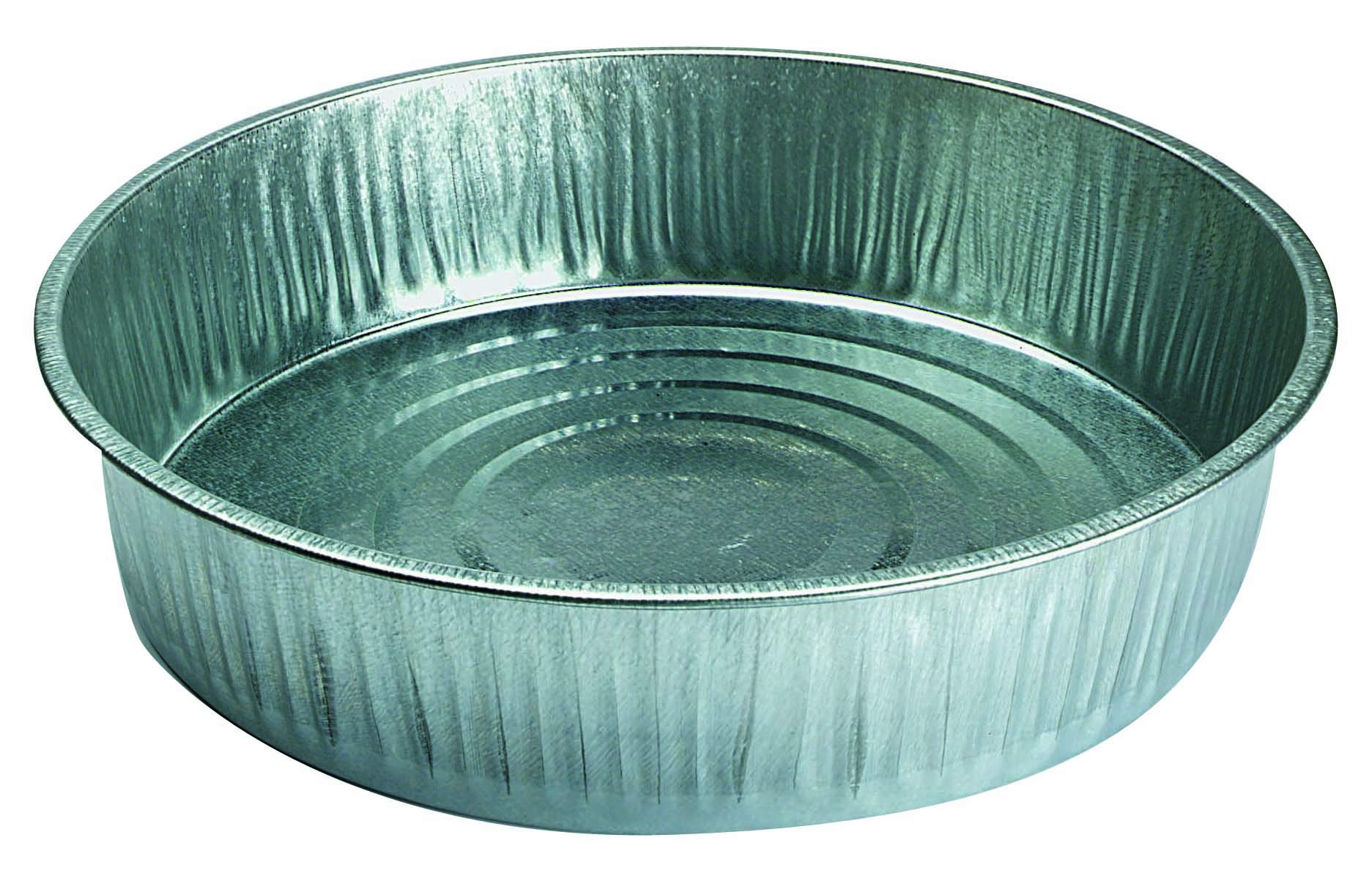 Little Giant® Galvanized Utility Pan | Metal Oil Pan | Galvanized Feed Pan | 13 Quart