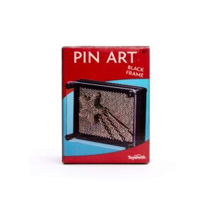 toysmith pin art fidget 3d distraction office gift, decor, coworker gift, dad 5", black