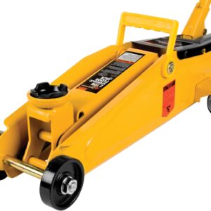 Performance Tool W1614 2 Ton (4,000 lbs.) Capacity Floor Jack Made With Heavy Duty Steel And Swivel Rear Casters