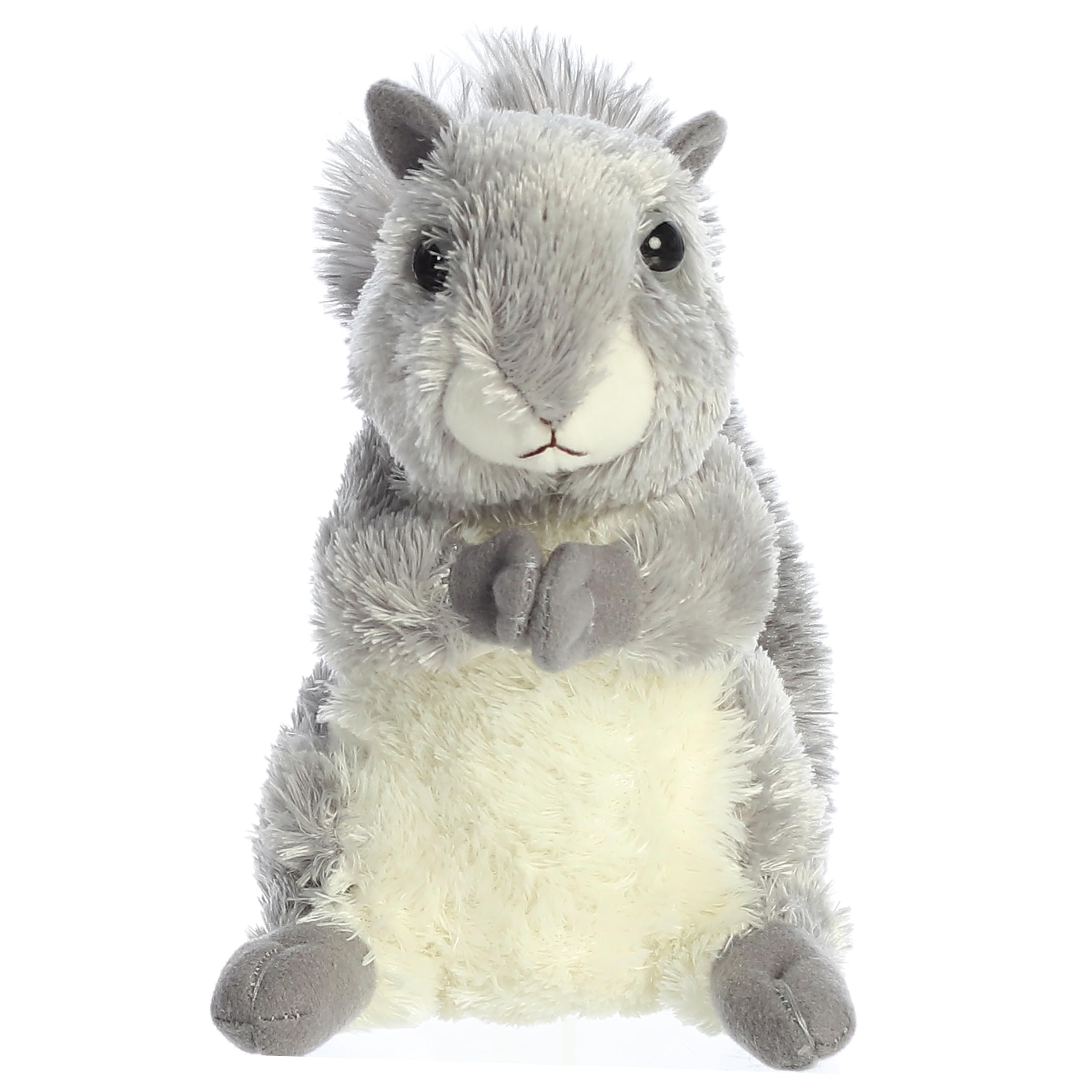 Aurora® Adorable Mini Flopsie™ Nutty™ Stuffed Animal - Playful Ease - Timeless Companions - Gray 8 Inches