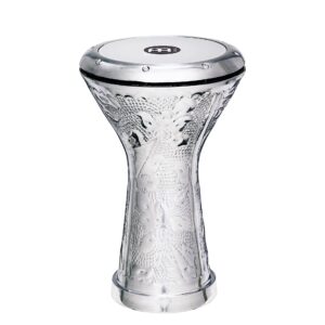 Meinl Percussion Aluminum Doumbek Egyptian Goblet Drum, Hand Hammered — Made in Turkey — Synthetic Head, 2-Year Warranty (HE-3030)