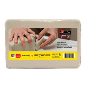 activa products activ-clay for arts and crafts, 9.9-pound, white