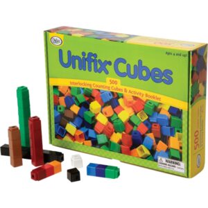 Unifix Cubes, Ten Assorted Colors, Set of 500