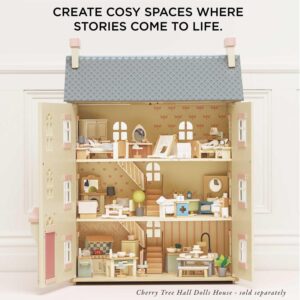 Le Toy Van - Wooden Dolls House Full Starter Furniture & Accessories Play Set for Dolls Houses | Girls or Boys Dolls House Furniture Sets - Suitable for Ages 3+