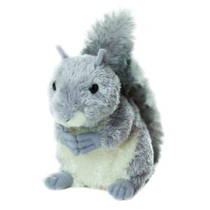 Aurora® Adorable Mini Flopsie™ Nutty™ Stuffed Animal - Playful Ease - Timeless Companions - Gray 8 Inches