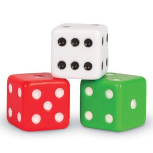 Learning Resources Dot Dice, Math Manipulative, Probability Dice, Board Game Dice, Set of 36, ages 3+