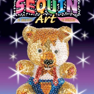 Sequin Art 3D, Teddy Bear, Sparkling Arts and Crafts 3D Kit