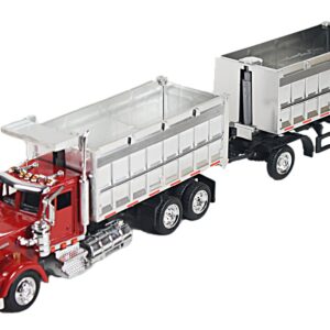 1/43 D/C Kenworth W900 Double Dump Truck, Color May Vary