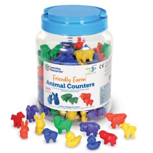 Learning Resources Friendly Farm Counters, Set of 144