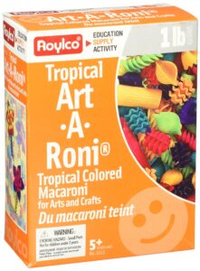 roylco inc. r-2113 tropical colored noodles art-a-roni