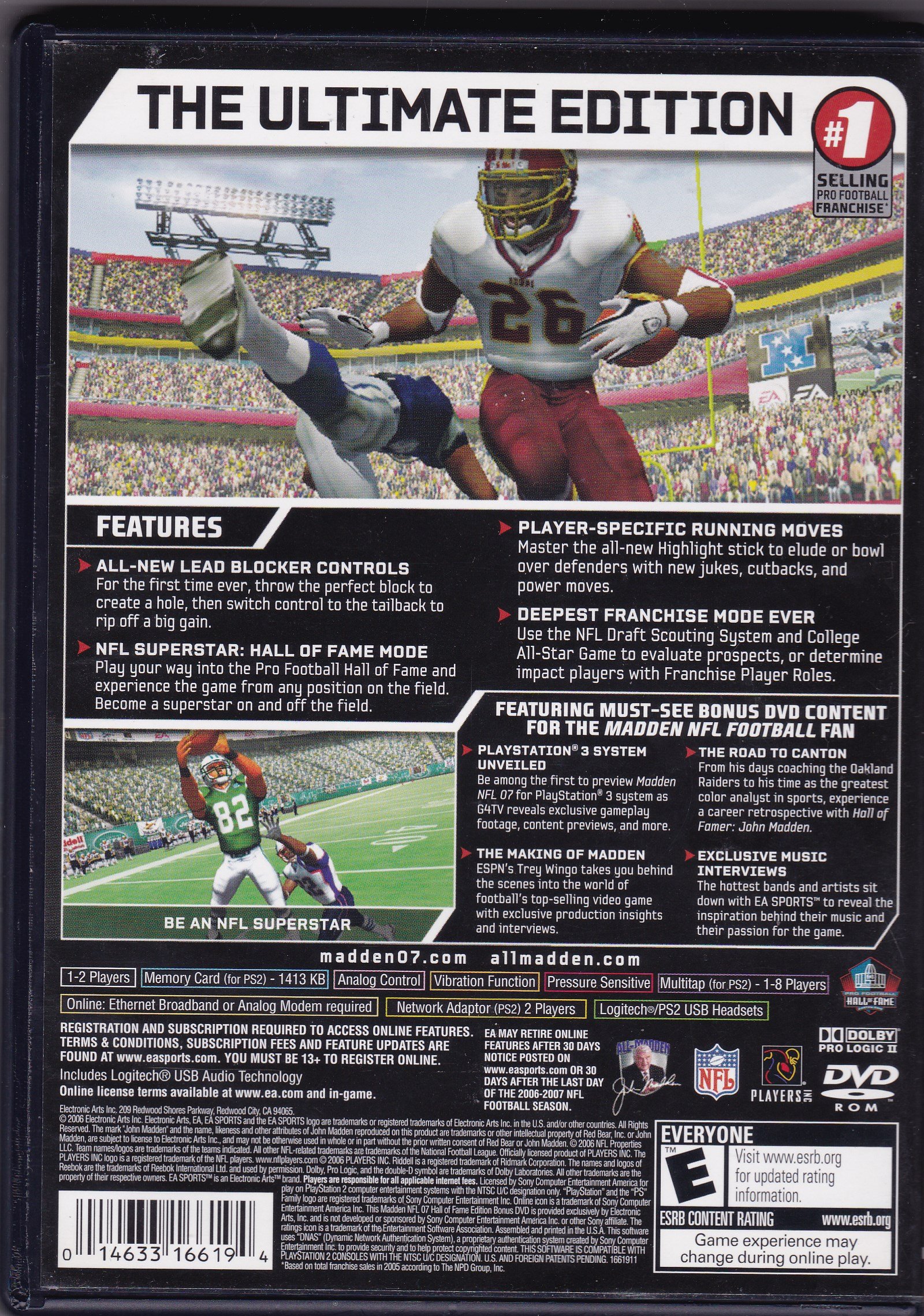 Madden NFL 07 Hall of Fame Edition - PlayStation 2