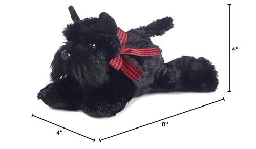 Aurora® Adorable Mini Flopsie™ Scotty™ Stuffed Animal - Playful Ease - Timeless Companions - Black 8 Inches