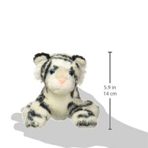 Aurora® Adorable Mini Flopsie™ Shazam™ Stuffed Animal - Playful Ease - Timeless Companions - White 8 Inches