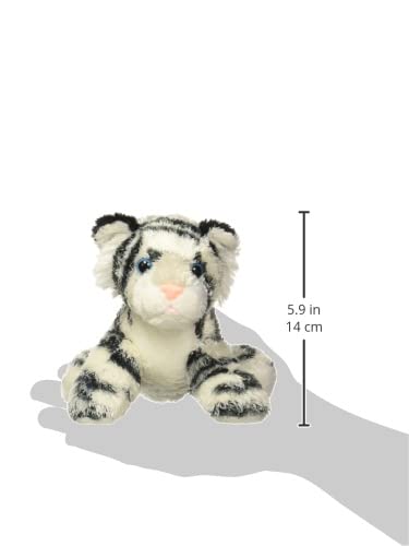 Aurora® Adorable Mini Flopsie™ Shazam™ Stuffed Animal - Playful Ease - Timeless Companions - White 8 Inches