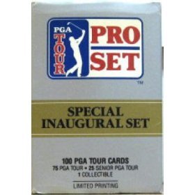 pro set pga tour special inaugural set trading cards - complete set in box