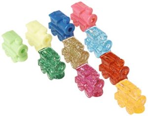 train marker accessory activity assorted color dominoes, set of 10