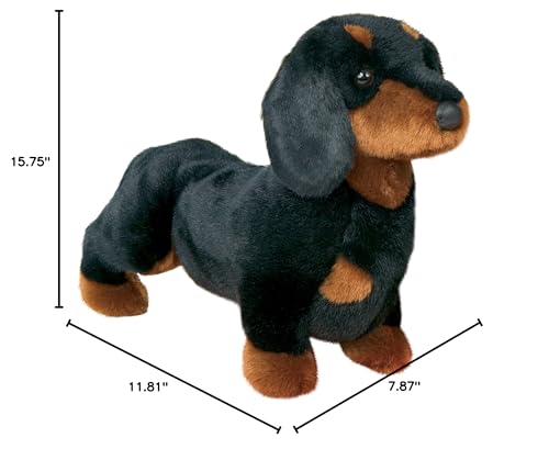 Douglas Spats Black & Tan Dachshund Dog Plush Stuffed Animal