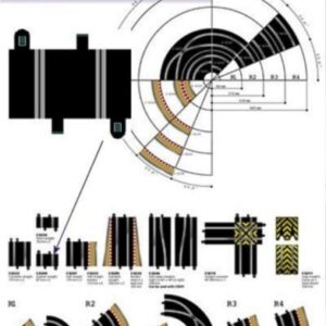 Scalextric C8200 Track Quarter Straight 3.25 inches