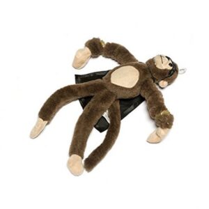 Playmaker Toys Flingshot Flying Monkey Plush Toy, Brown