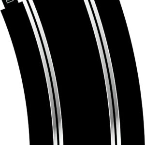 Scalextric C8235 Track Radius - 22.5 Degrees Curve, Black, White, Silver