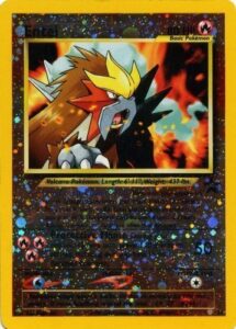 pokemon card - black star promo #34 - entei (holo-foil)