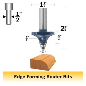 Bosch 85600M 1-1/2-Inch Diameter 53/64-Inch Cut Carbide Tipped Beading Router Bit 1/2-Inch Shank With Ball Bearing