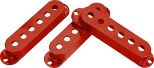 dimarzio dm2001rd - strat covers, large - red - set of three