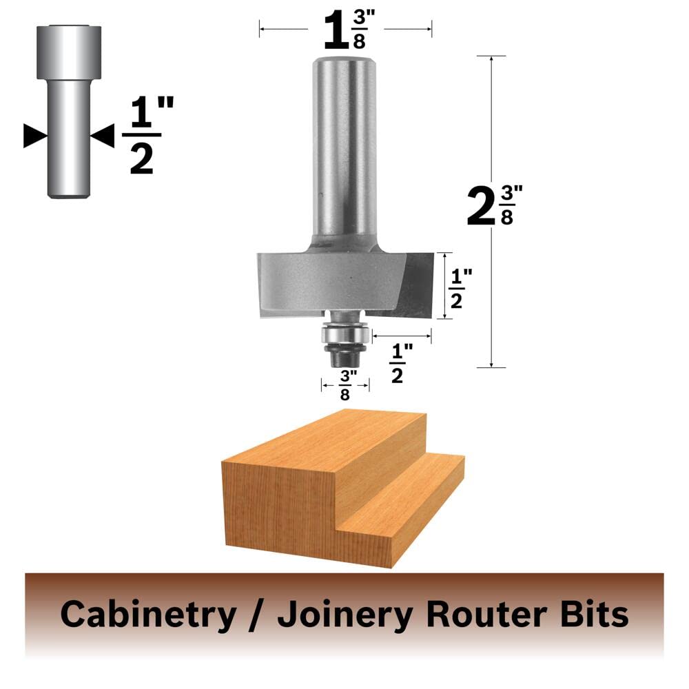 Bosch 85615MC 1/2 In. Rabbeting Router Bit