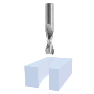 bosch 85915m solid carbide 1/2-inch x 1-1/4-inch up spiral chip breaker double flute 1/2-inch shank router bit