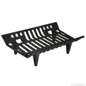 vestal black painted cast iron fireplace grate