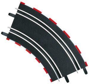 carrera 61617 2/45 curve track section part for use with go!!! and digital 143 - pack of 4