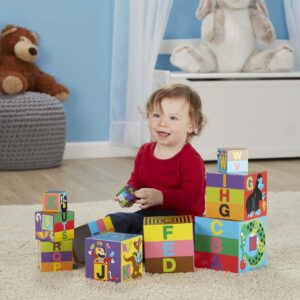 Melissa & Doug Deluxe 10-Piece Alphabet Nesting and Stacking Blocks - FSC Certified