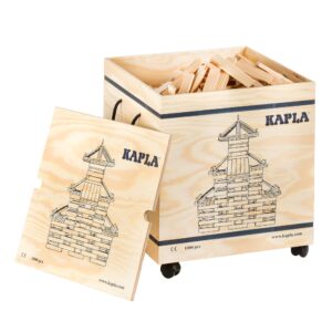 kapla wooden construction set - 1000 building planks in a chest - for ages 3+