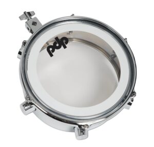 pacific drums by dw mini timbale, chrome plated steel, 4x10