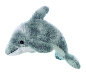 aurora® adorable mini flopsie™ dorsey™ stuffed animal - playful ease - timeless companions - gray 8 inches