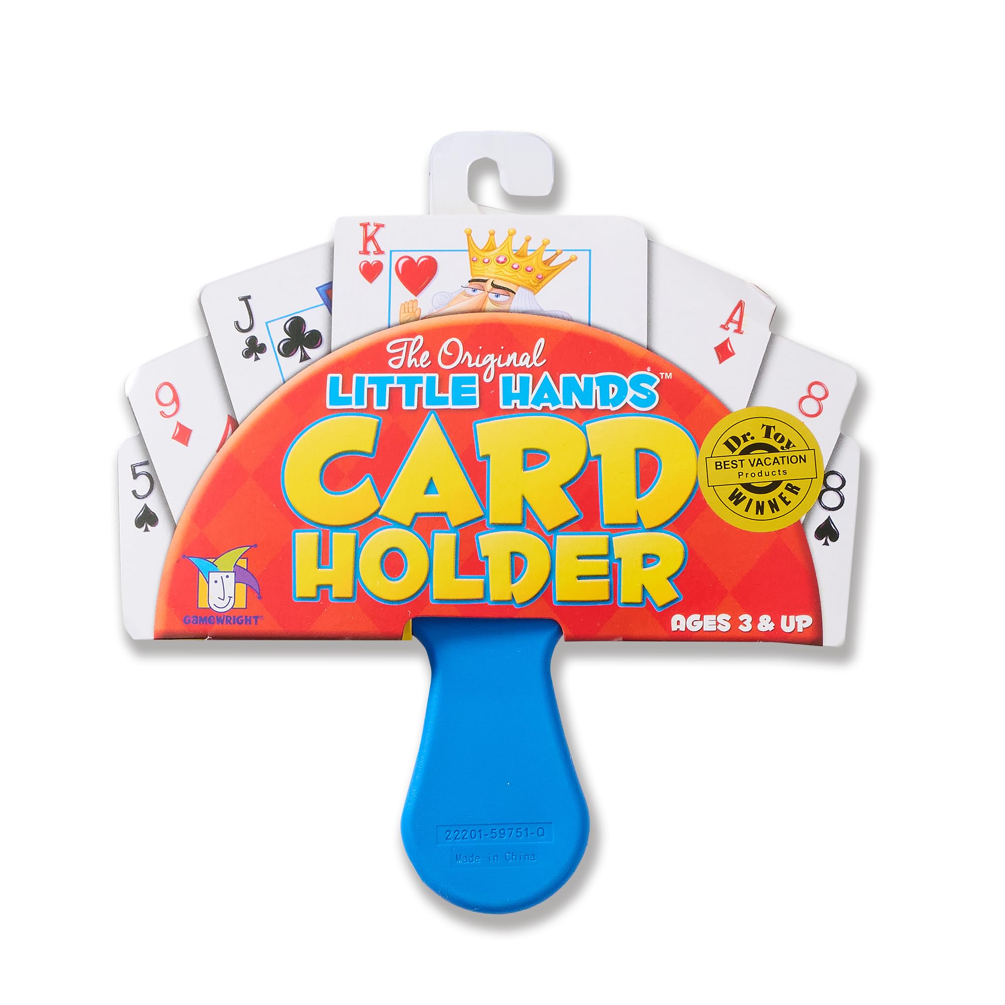 Gamewright - The Original Little Hands Playing Card Holder - Card Game Accessory for Kids - Ages 3 and Up - Perfect for Family Game Night! , 5"