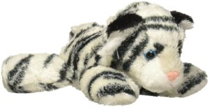 aurora® adorable mini flopsie™ shazam™ stuffed animal - playful ease - timeless companions - white 8 inches