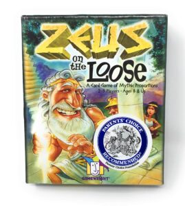 gamewright - zeus on the loose – a card game of mythic proportions