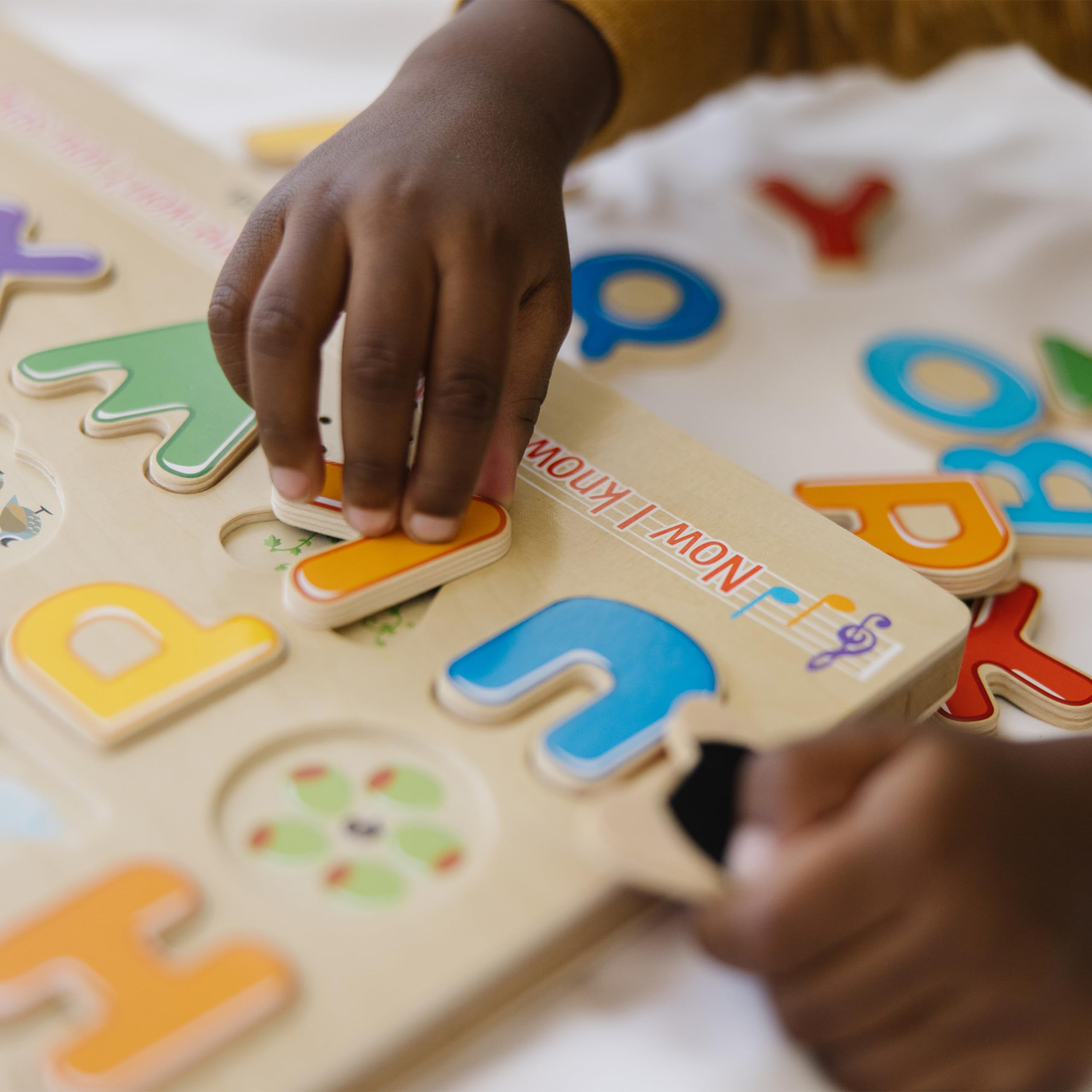 Melissa & Doug Wooden Alphabet Sound Puzzle - Wooden Puzzle With Sound Effects (26 pcs)