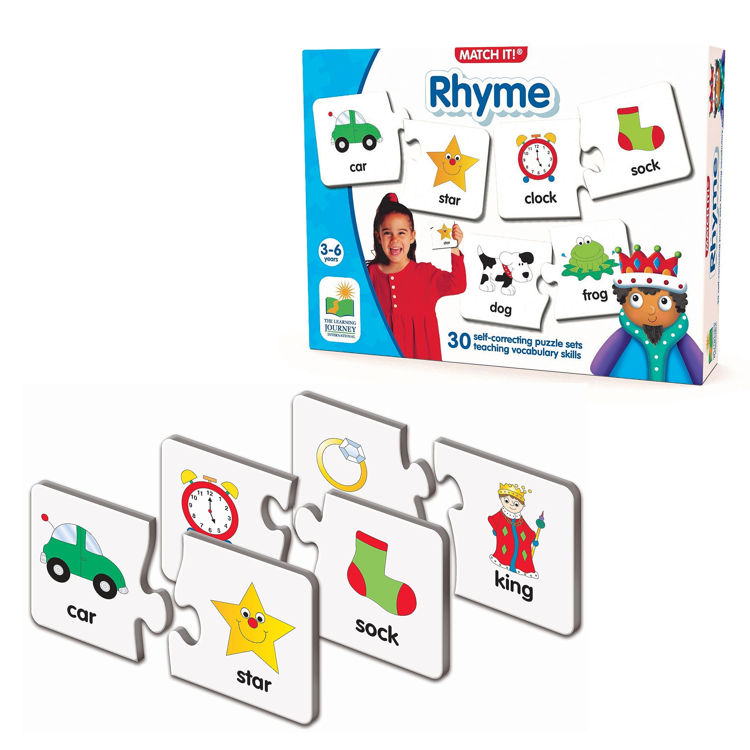 The Learning Journey: Match It! - Rhyme - Rhyming Puzzle Game for Kids Ages 3-5, Learn to Read With Preschool Learning Materials and Learning Games - Educational Award Winning Toys